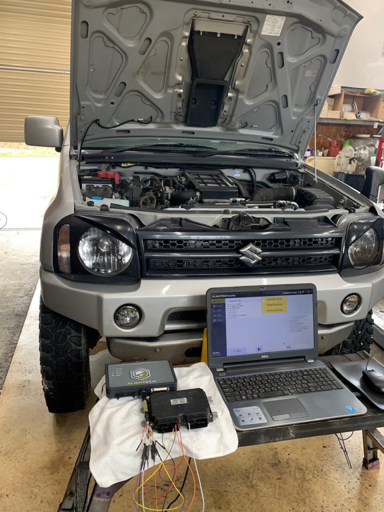 ガレージビルト様（新潟県）にてJB23W ジムニ― ECUチューニング | ALIENTECH JAPAN OFFICIAL DEALER